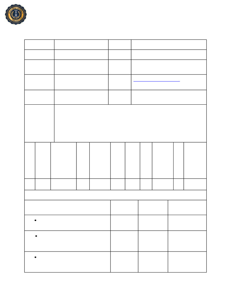 Course Outline CS4-501-Object Oriented Programming | PDF | Object Oriented Programming ...