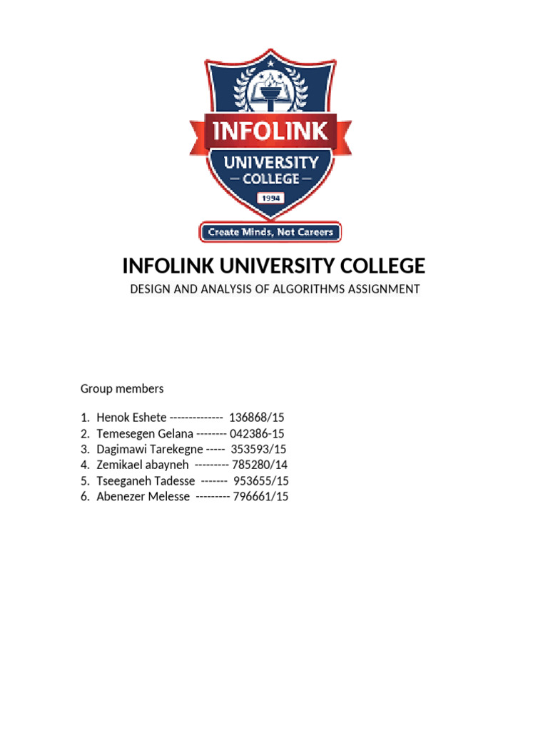 Infolink University College | PDF