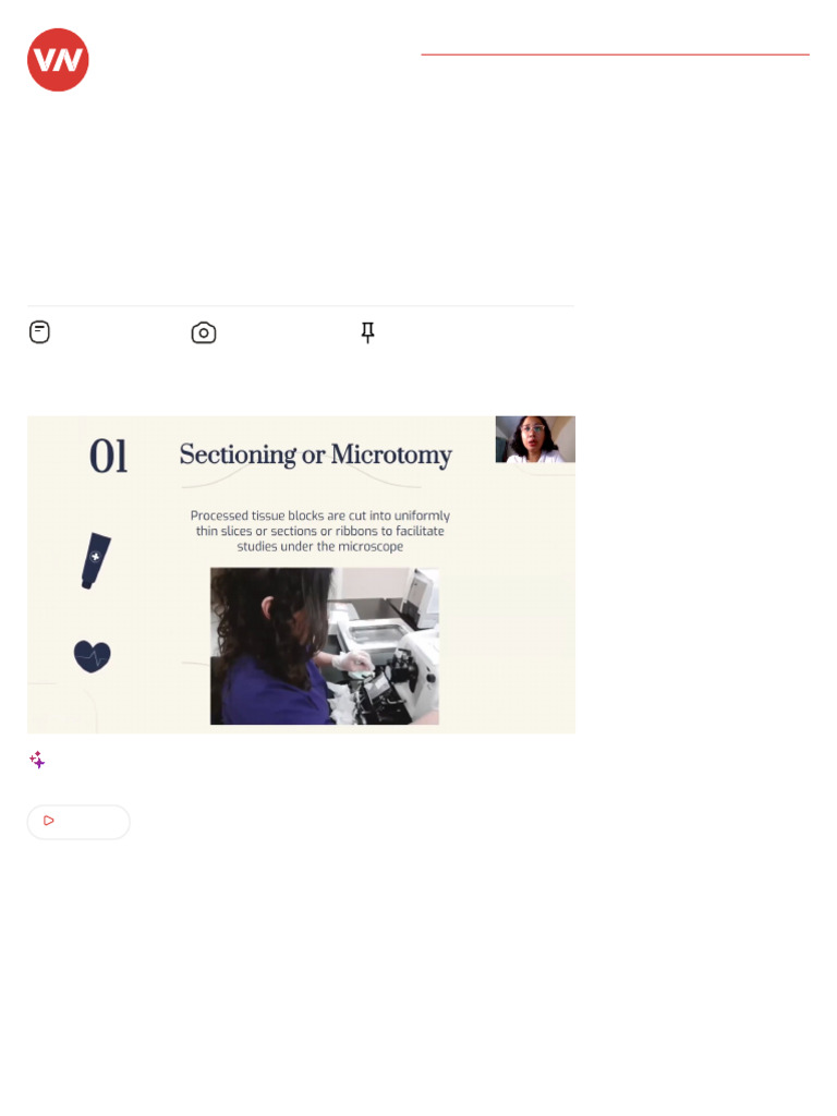 7 Part 1 Sectioning Microtomy Histopathology Filipino | PDF