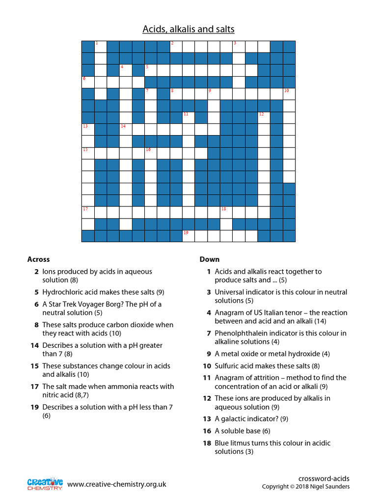 Crossword Acids | PDF