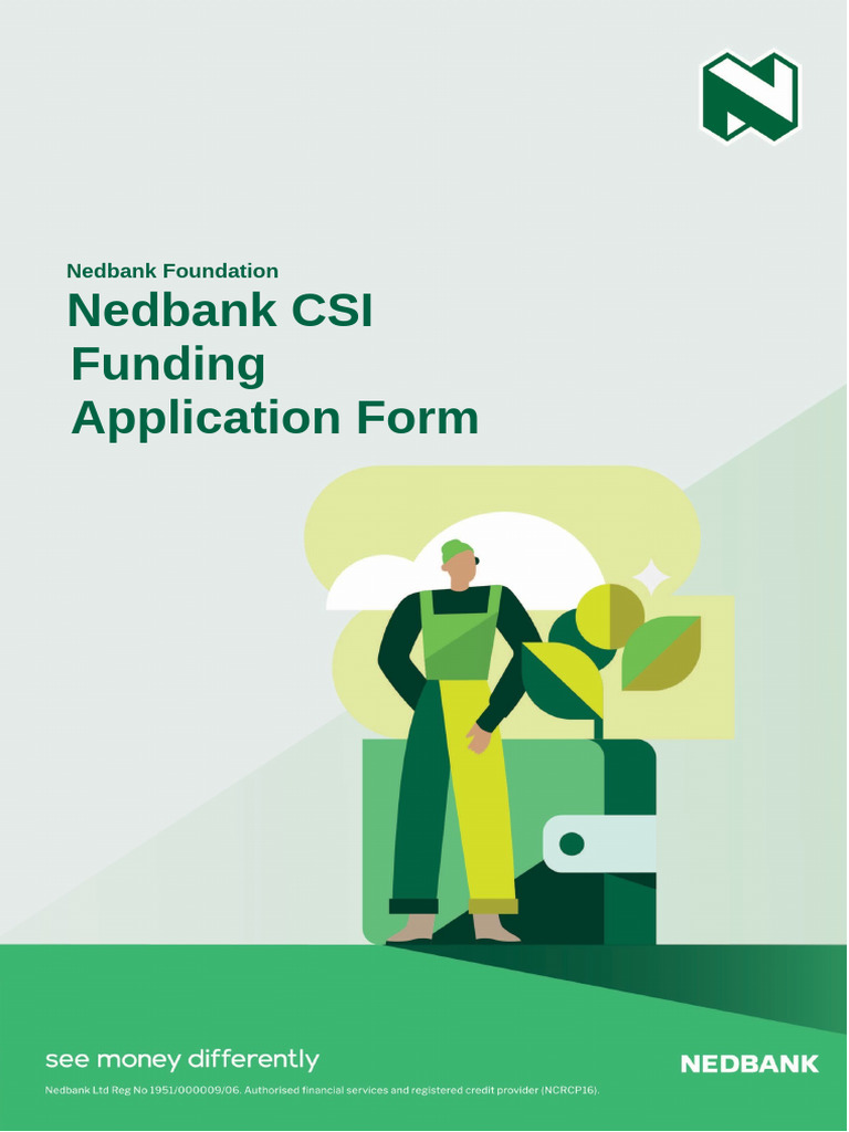 Nedbank Foundation CSI Funding Application Form 2024 | PDF | Nonprofit Organization | Economies