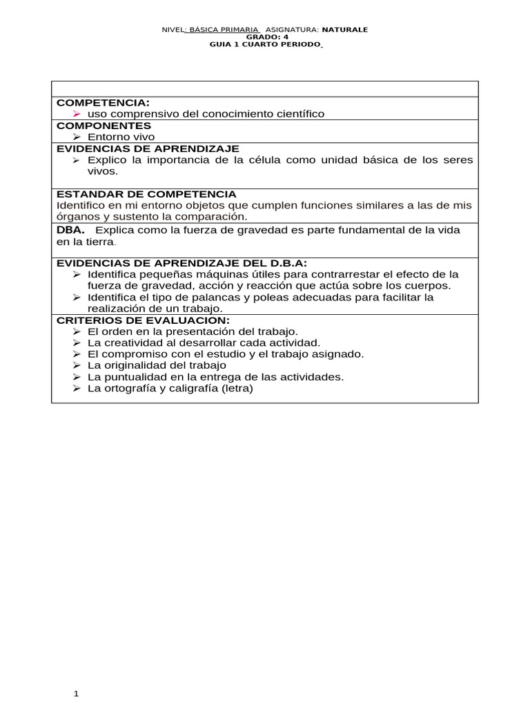 Guia 1 Fuerza, Trabajo y Gravedad | PDF | Gravedad | Masa