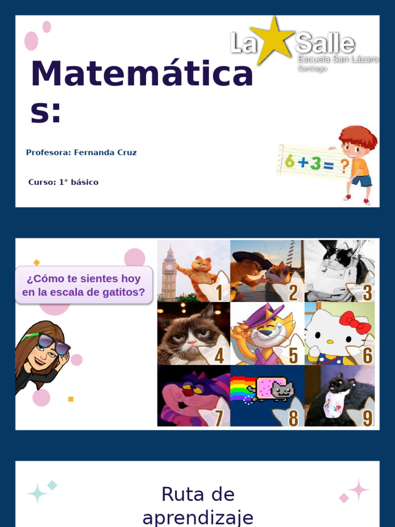 Matemática. 1°básico U1 C1 | PDF