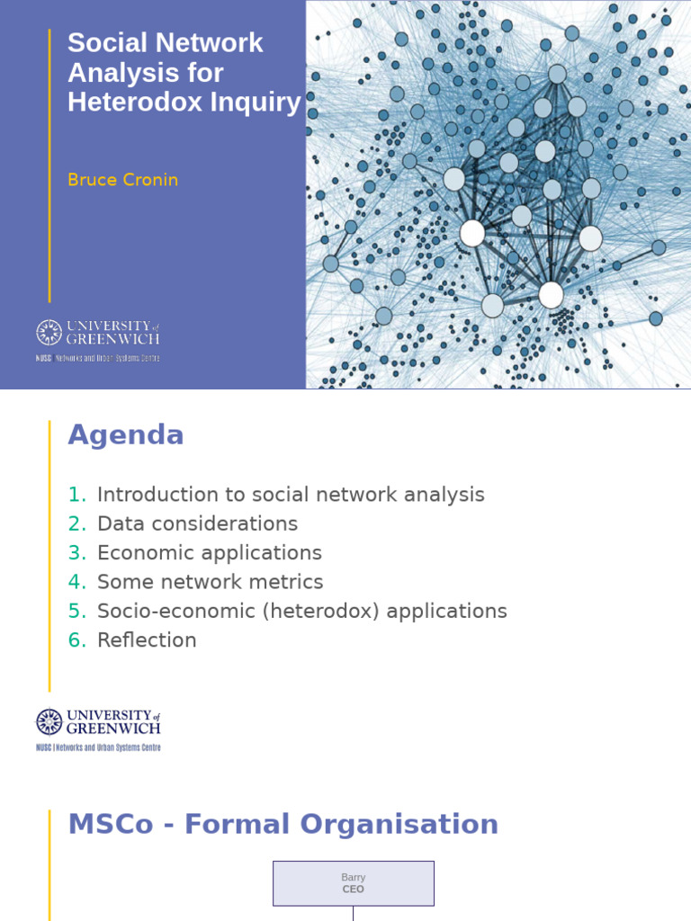 SNA for Heterodox Inquiry 2025 | PDF | Social Network | Analysis