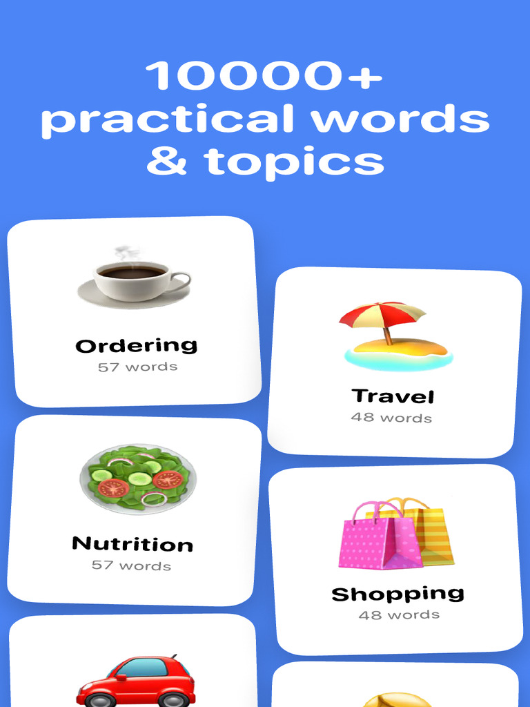 10000+ Practical Words & Topics: Ordering Ordering Travel Travel | PDF