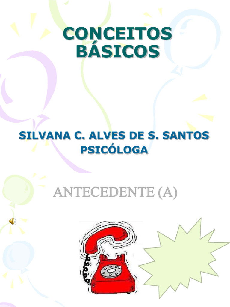Conceitos Bã Sicos Curso Abbls R e Portage | PDF | Estímulo (Fisiologia) | Ciências comportamentais