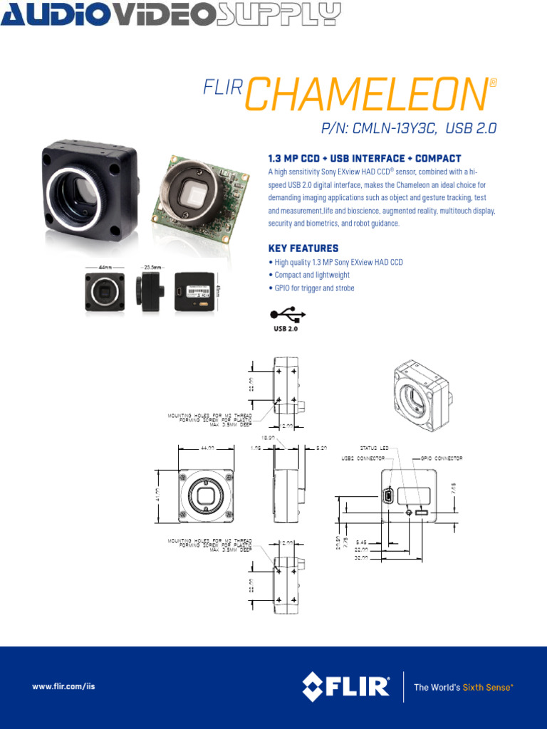 CMLN 13s2c Cs Spec Avs | PDF | Camera | Charge Coupled Device