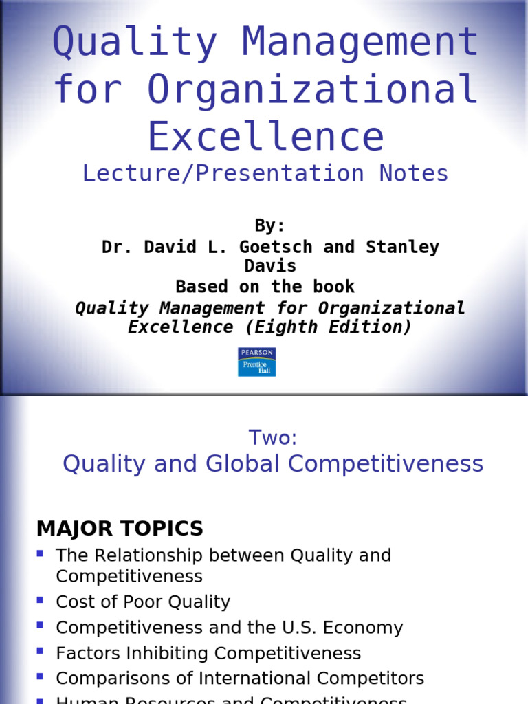 Global Competitiveness | PDF | Employment | Quality Management