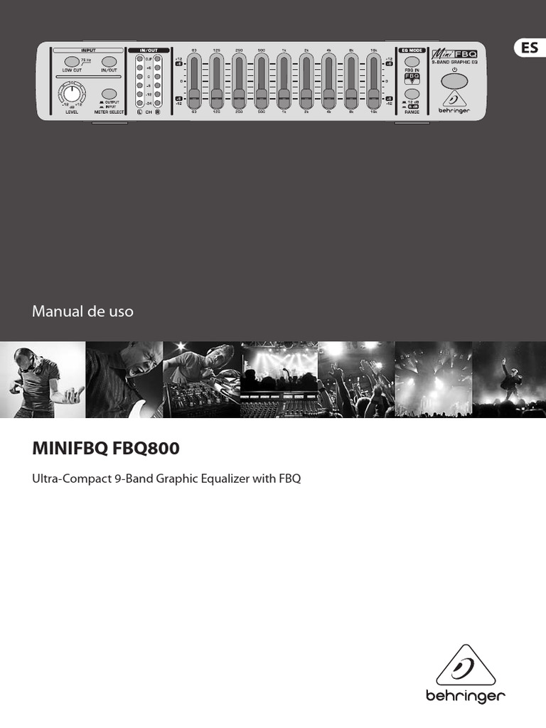 Behringer fbq800 | PDF | Enchufes y tomas de corriente alterna | Sonido