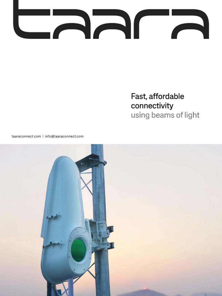 Taara Lightbridge: 20 Gbps Wireless Specs | PDF | Optical Fiber ...