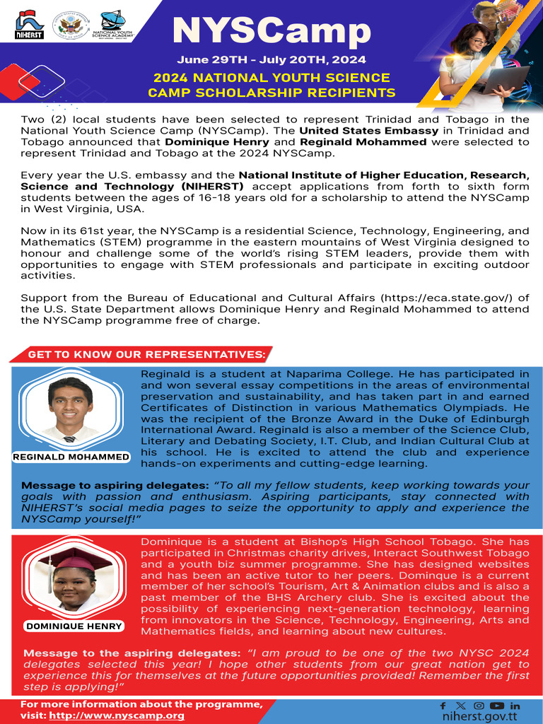 NYSC 2024 Press Release | PDF | Science, Technology, Engineering, And Mathematics | Science