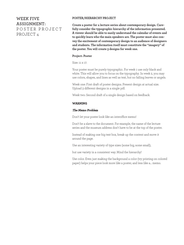 FOT Week 5 Assignment | PDF | Typography | Design