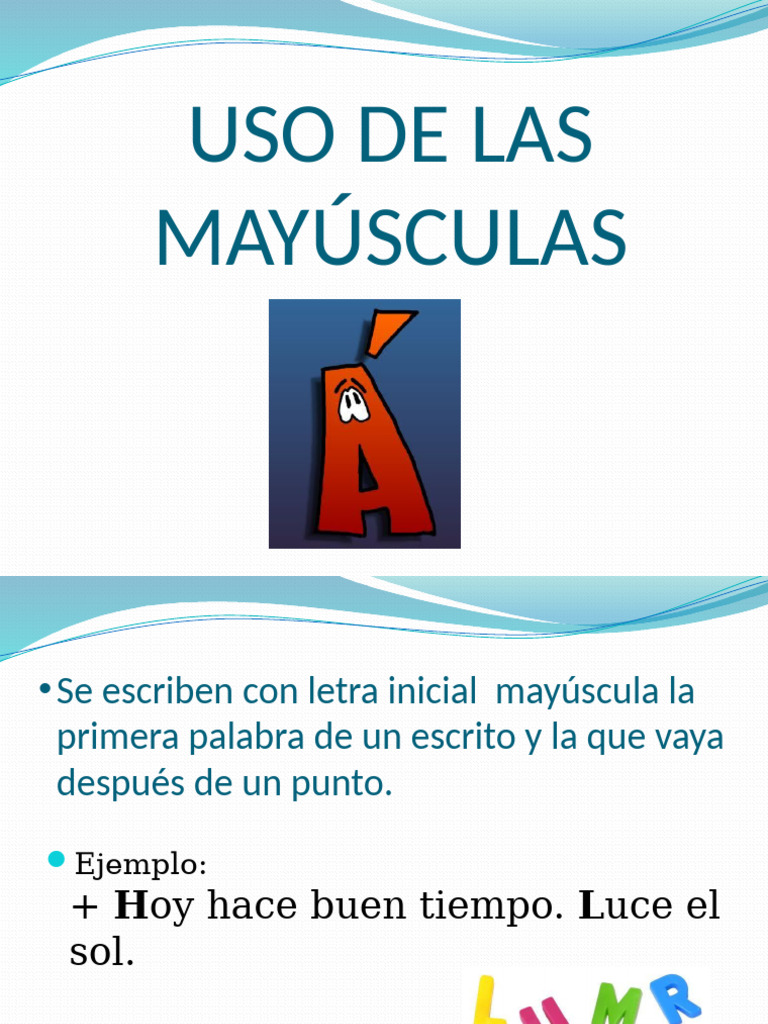 4to - Clases - Uso de Las Mayúsculas | PDF