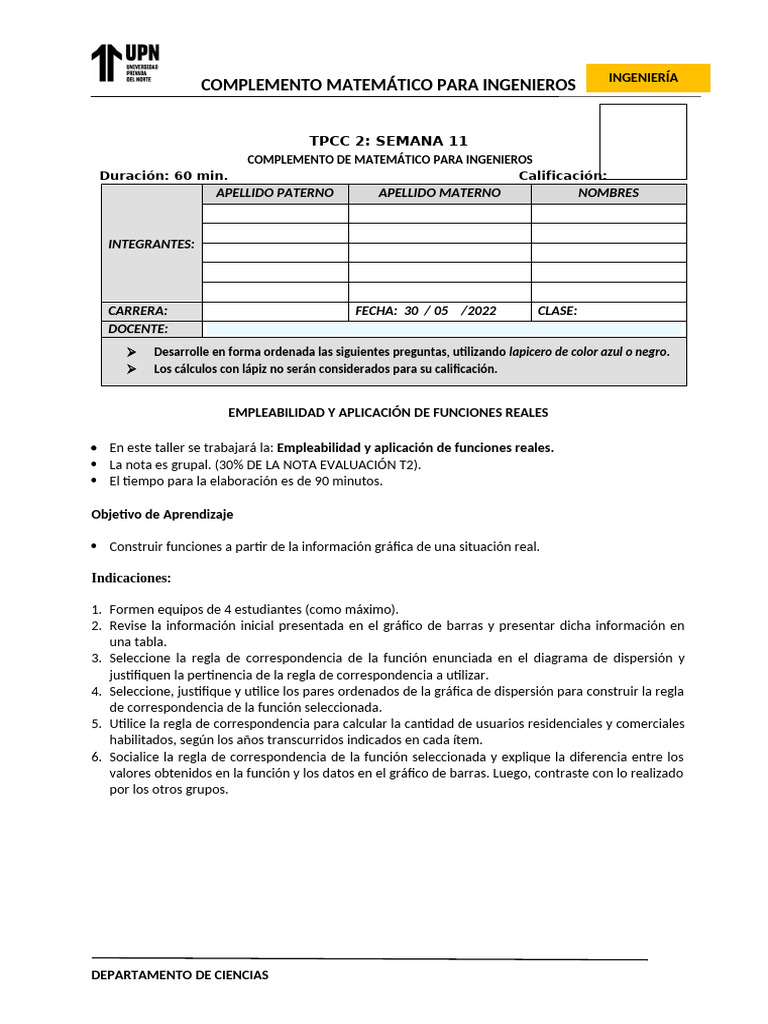 Comma Ing 1009 TPCC T2 4 | PDF | Función (Matemáticas)