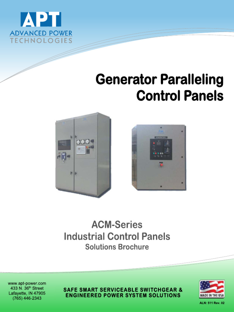 Acp Series Low Medium Voltage Automatic... Ear Control Panel APT Power ...