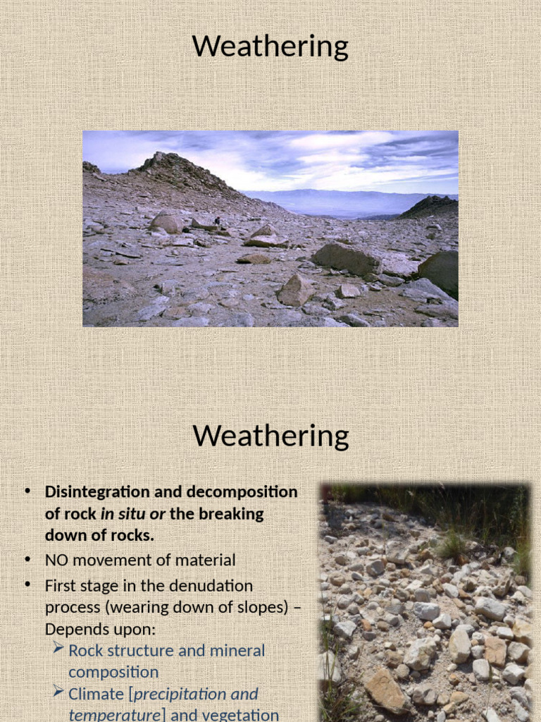 Lecture 4 Weathering | PDF | Weathering | Earth Sciences