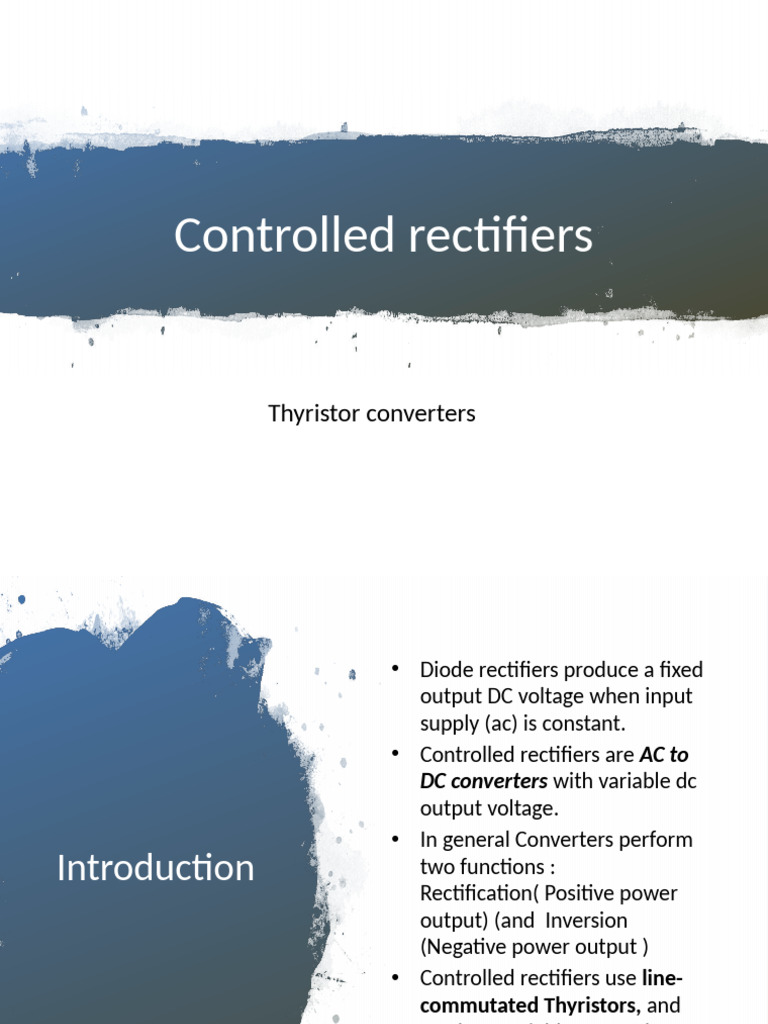 5-Controlled Rectifiers | PDF | Rectifier | Power Electronics