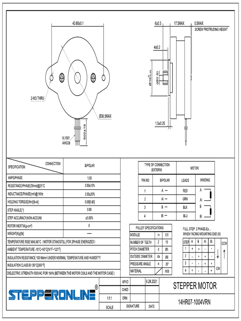 14HR07-1004VRN Full Datasheet | PDF