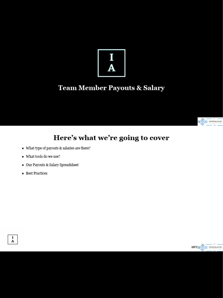 07-Team Member Payouts Salary Slides | PDF | Pay Pal | Payroll