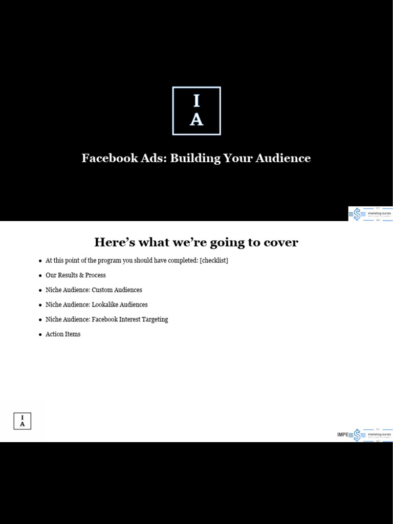 Facebook Ads: Audience Building Guide | PDF | Information Technology ...