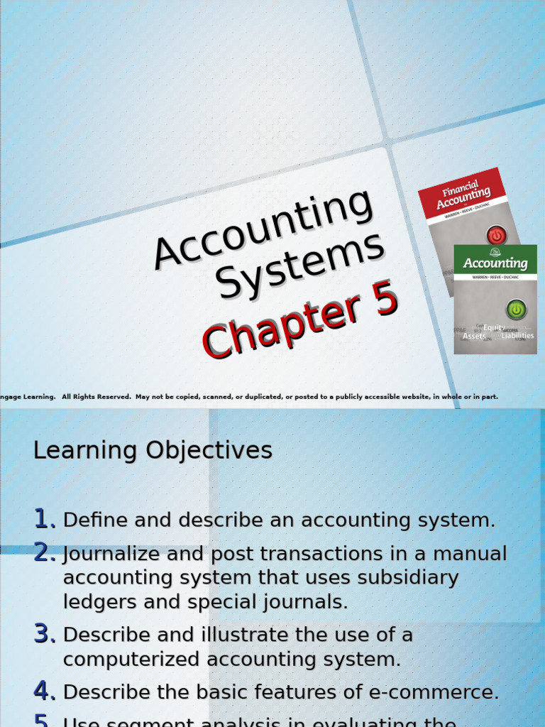 WRD 2014 Ch05 THE ACCOUNTING SYSTEM 25ed | PDF | Debits And Credits ...