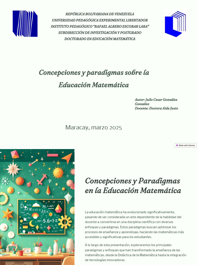Paradigmas en la Educación Matemática | PDF | Enseñando | Aprendizaje