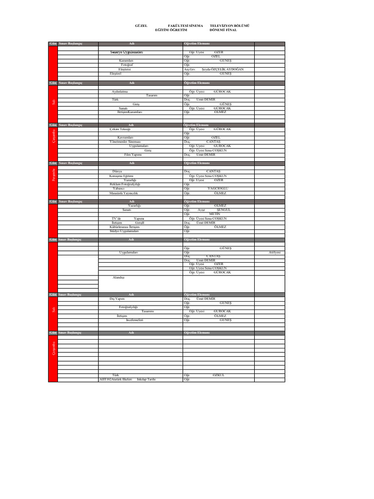 2024 2025 STV Final Sinavi | PDF