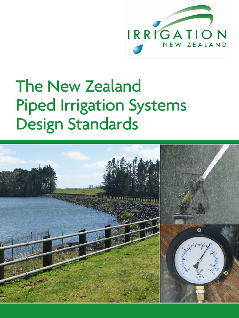NZ Piped Irrigation Systems Design Standards | PDF | Pump | Irrigation