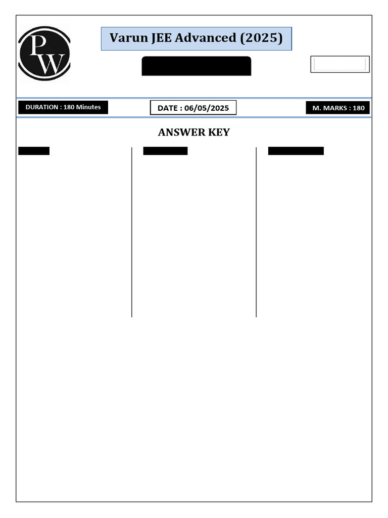 004 JEE Advance Mock Test 01 Paper 02 Hints & Solutions PCM | PDF ...