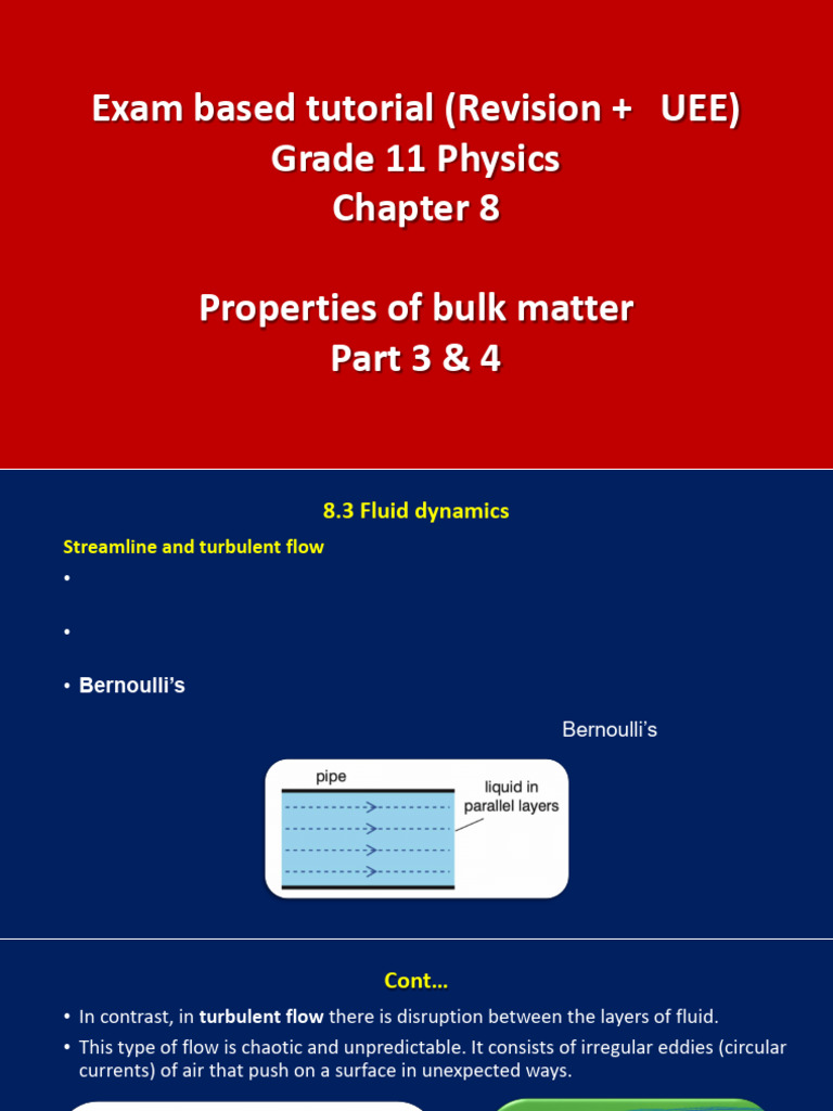 Properties of Bulk Matter 3&4 | PDF | Fluid Dynamics | Latent Heat