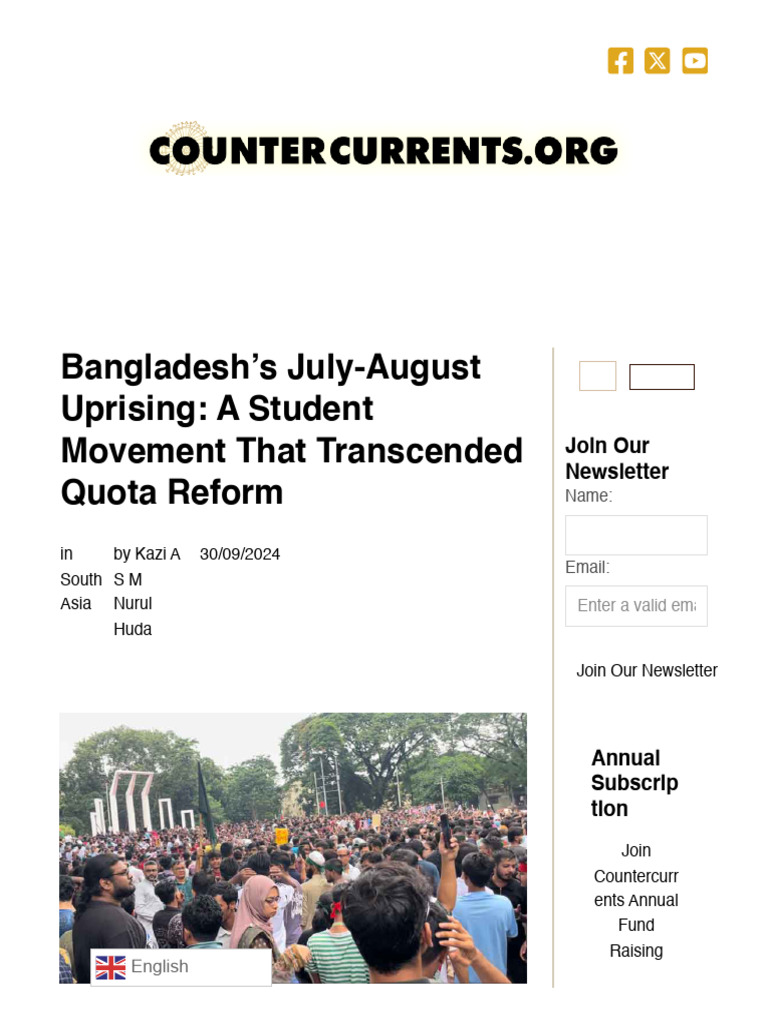 A Student Movement That Transcended Quota Reform | PDF ...