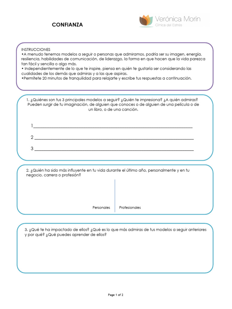 Modelos a Seguir para Aumentar la Confianza | PDF