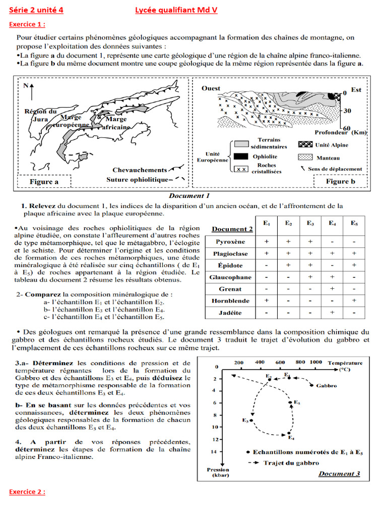 Série 2 Unité 4 MD V | PDF