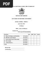 NCE 2024 Social Studies Exam Paper | PDF | Mauritius | Economies