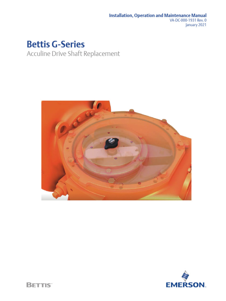 Manuals G Series Acculine Drive Shaft Replacement Bettis en en 7273826 | PDF | Screw ...