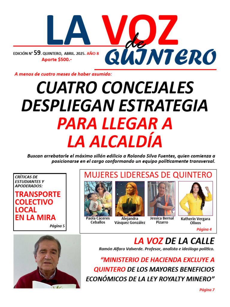 Edición 59. La Voz de Quintero. Abril de 2025 | PDF