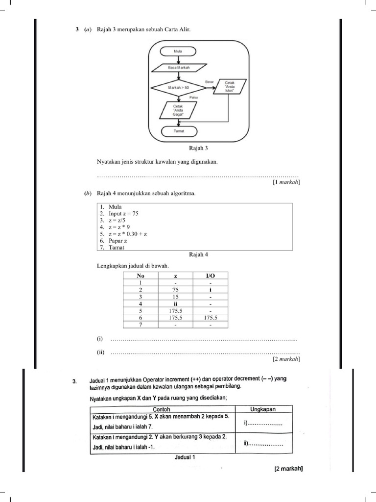 Contoh Soalan Sains Komputer Tingkatan 4 | PDF