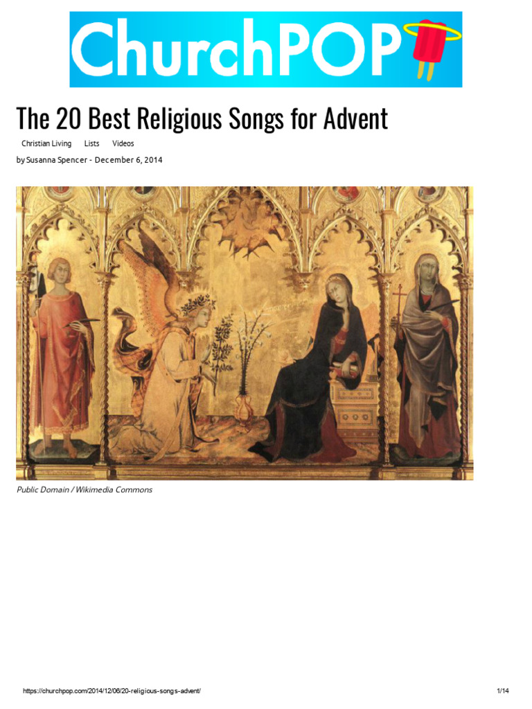 Top 20 Advent Hymns and Songs | PDF | Advent | Christmas