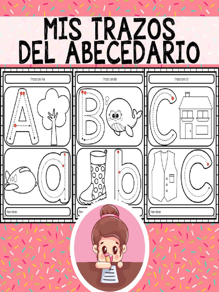 Trazos Letras Del Abecedario Recopilado Por Mundo de Rukkia | PDF