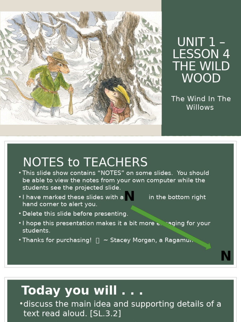The Wild Wood: Lesson 4 Overview | PDF