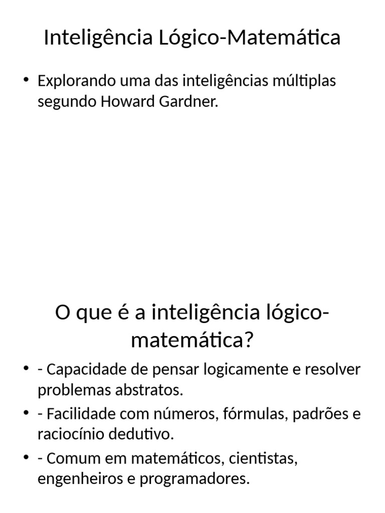 Inteligencia Logico Matematica(1) | PDF