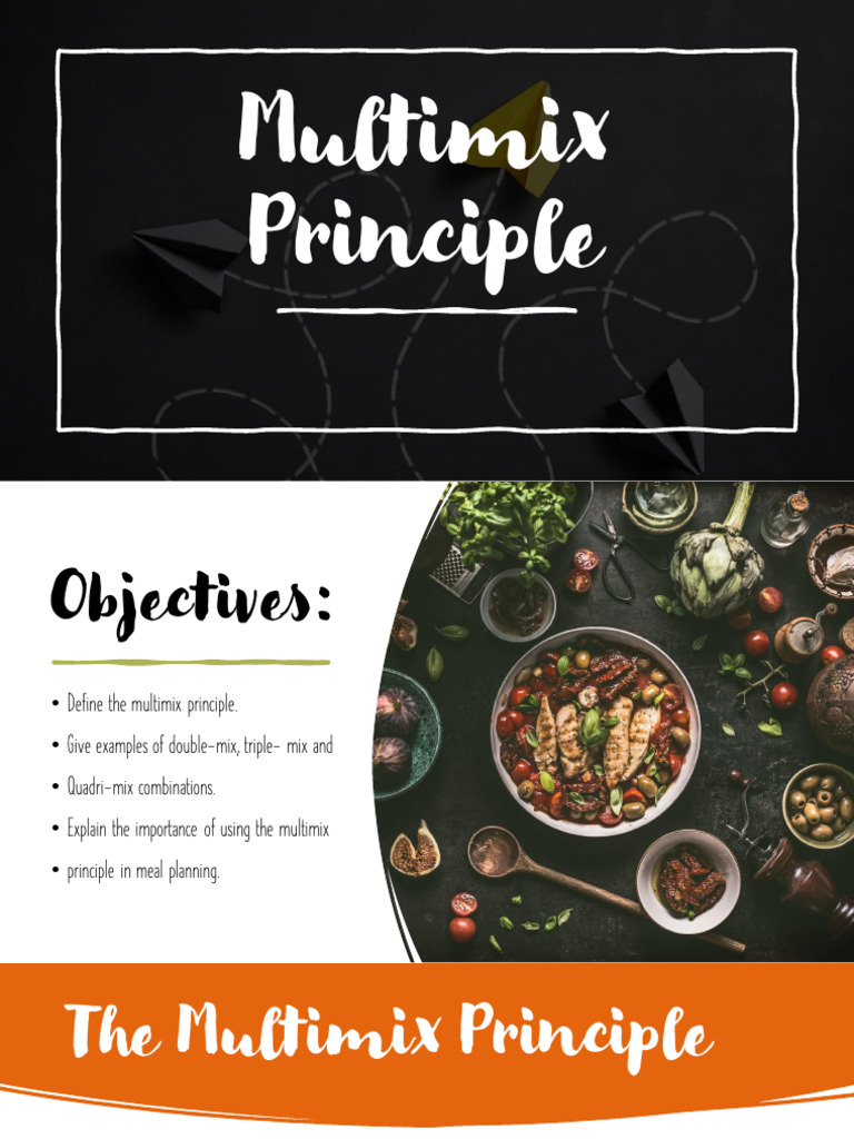 Mutimix Priciple - F&N Notes | PDF | Staple Foods | Foods