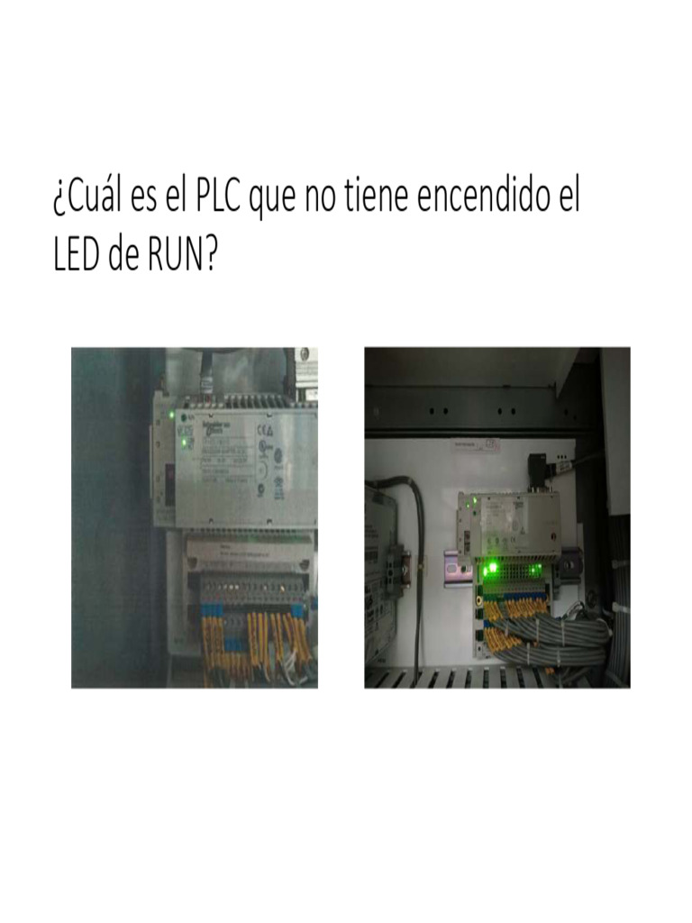 ¿Cuál Es El PLC Que No Tiene Encendido El Led de Run? | PDF
