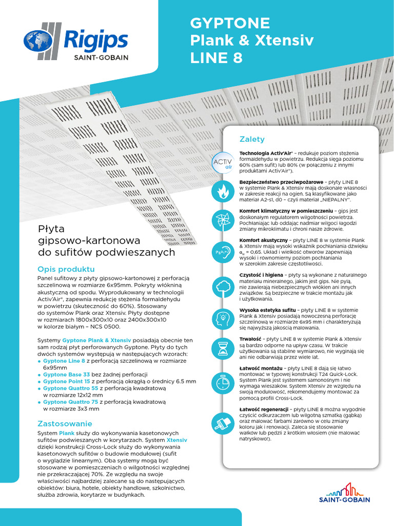 KT GYPTONE PLANK Line 8 | PDF
