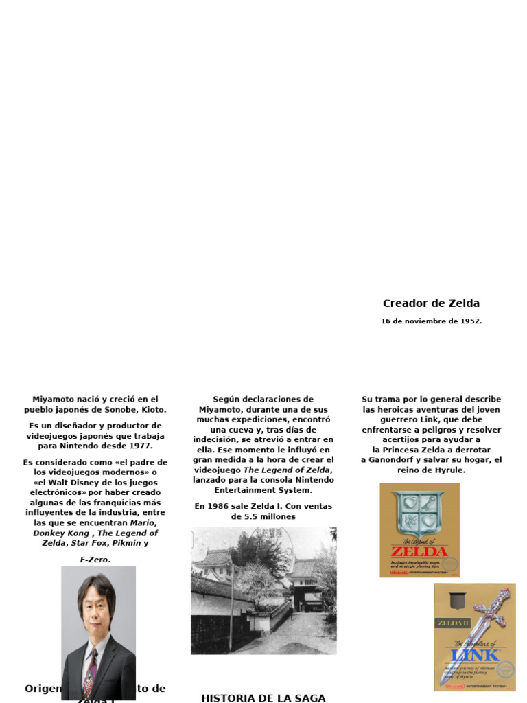 Creador de Zelda | PDF | La leyenda de Zelda | Juegos de Nintendo