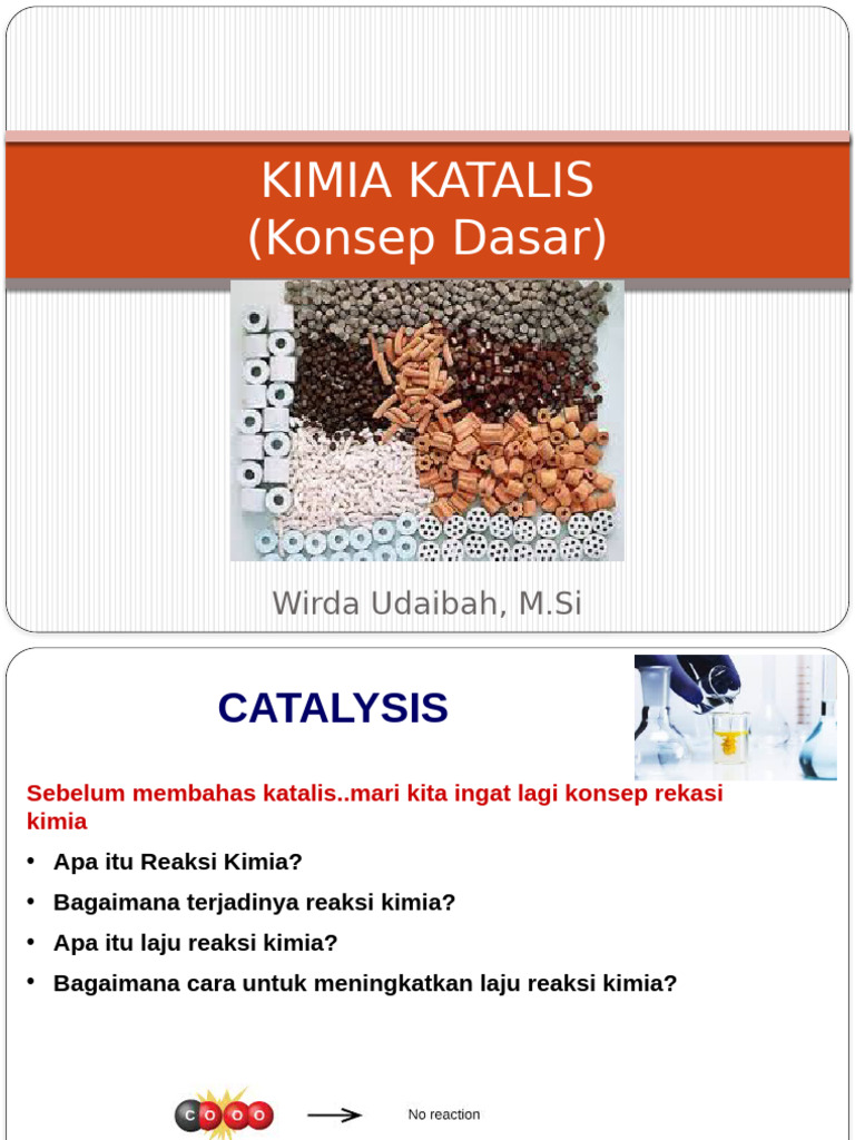 Konsep Dasar Katalis | PDF