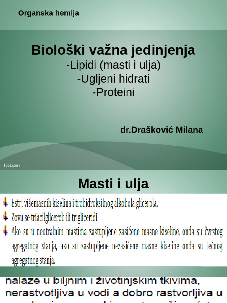 Lipidi(masti i ulja) | PDF