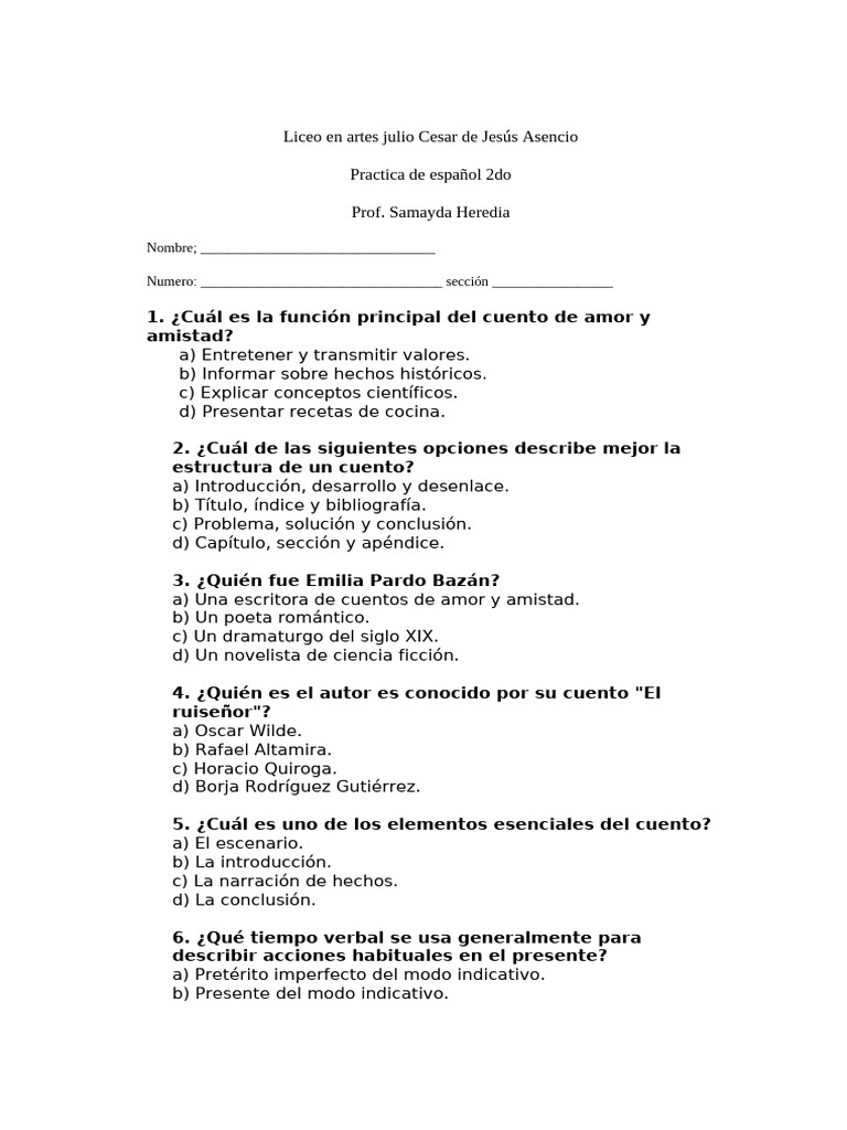 Prueba 2025 | PDF | Poesía