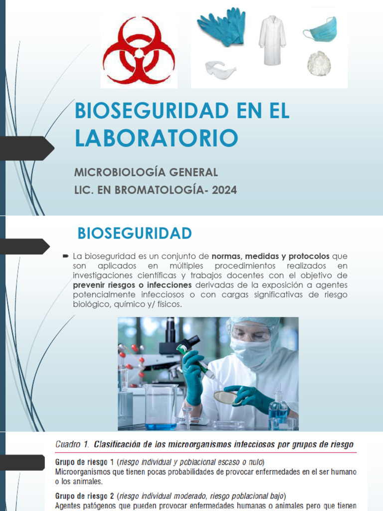 Bioseguridad en El Laboratorio | PDF | Laboratorios | Infección
