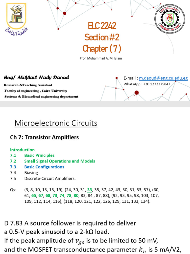 Section 2 | PDF | Amplifier | Bipolar Junction Transistor